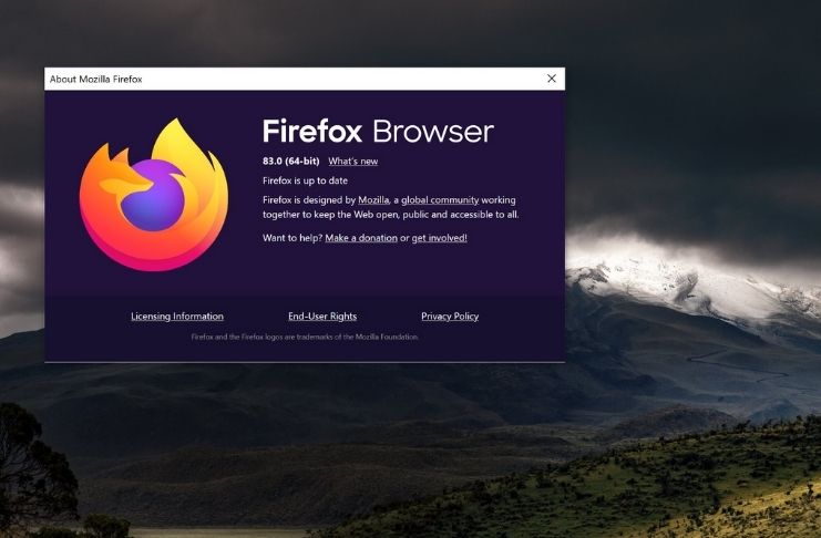 Firefox 83: Otimização da memória, suporte touchscreen, PIP e mais ...